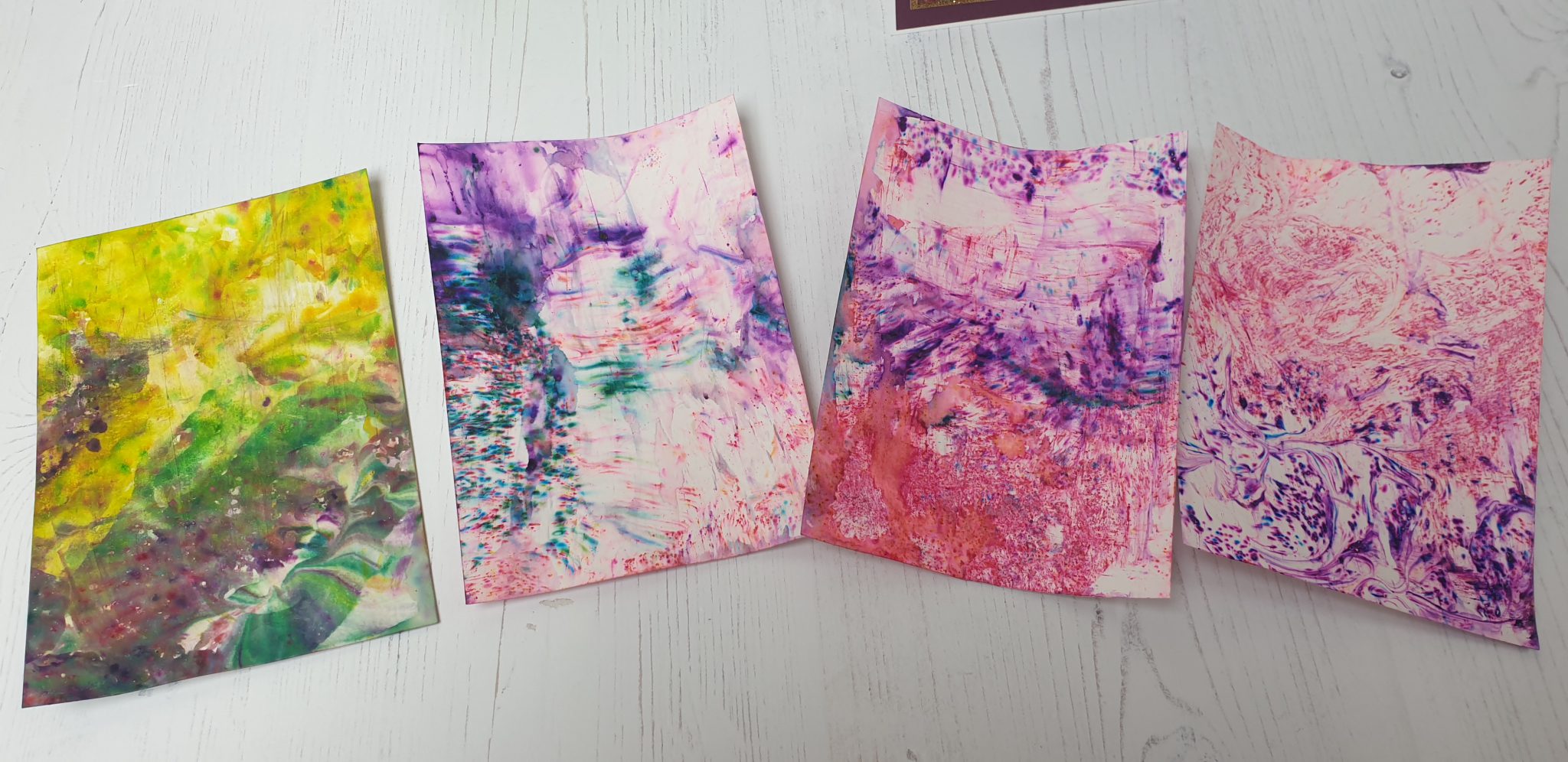 Online Card and a Cuppa - Mystical and Messy cards using Pigment ...