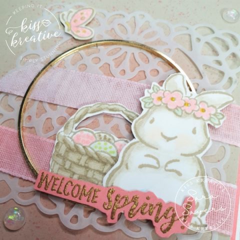 Welcome Spring Bunny Cards - Easter Themed Blog Hop - KISS Kreative