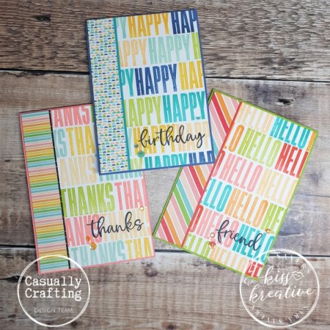 Three Cards From One Simple Layout - KISS Kreative