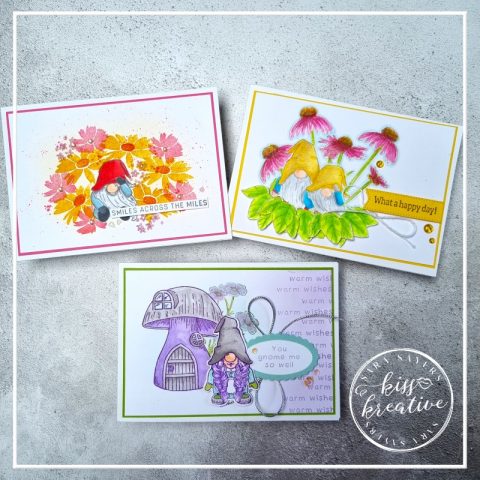 How To Make Fun Garden Gnomes Cards - Share It Sunday - KISS Kreative