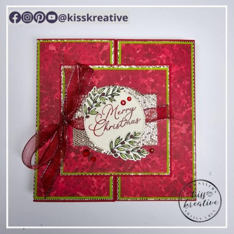 How to create a Razzle Dazzle Christmas Card - KISS Kreative